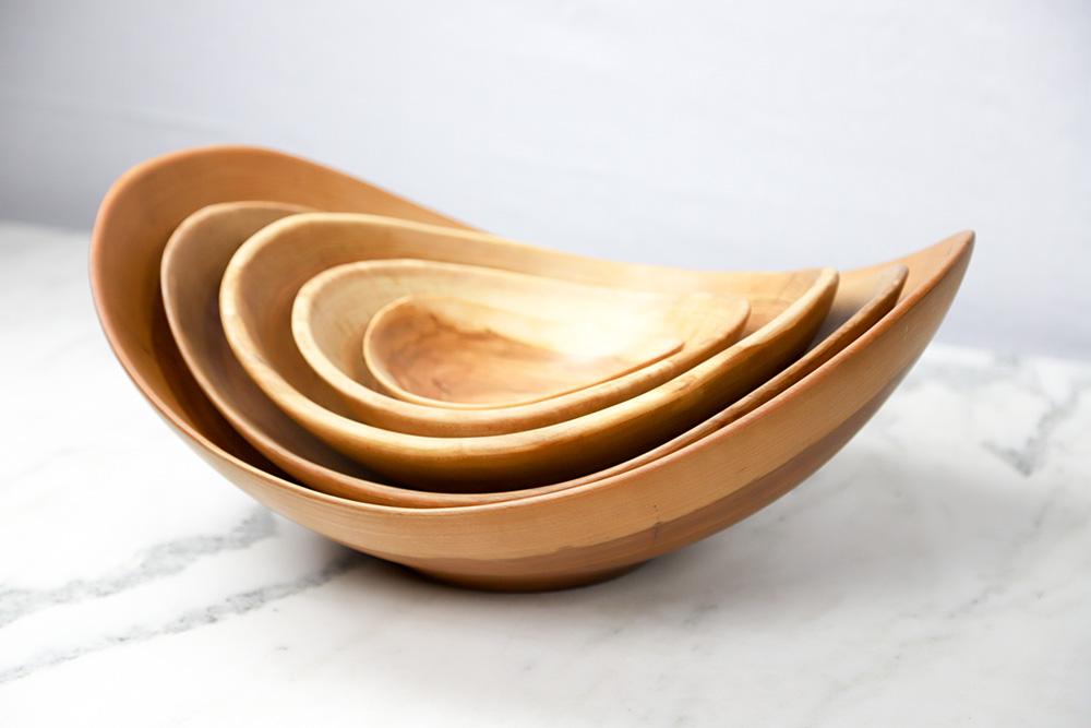 Live Edge Cherry Bowls | 4 Sizes | Handmade Andrew Pearce VT ...